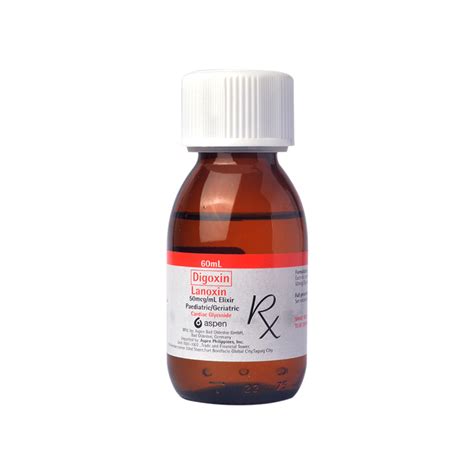 Lanoxin Digoxin Paediatric Elixir 60ml Prescription Required