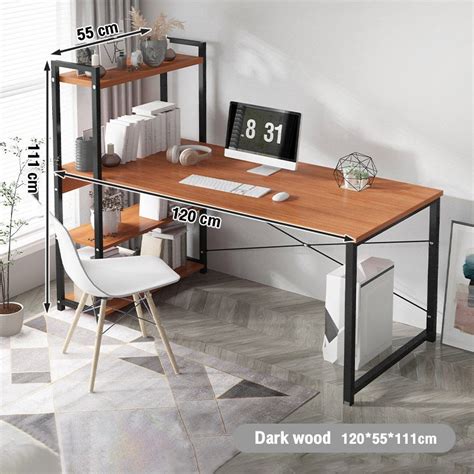 Computer Desk Office Desk Desk Bedroom Furniture Adult Babe Study Table With Bookshelf