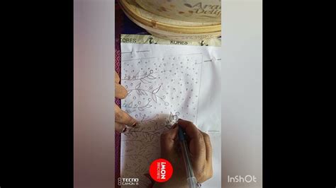 How To Trace Without Tracing Powder And Paper How To Trace Aari Work In Blouse At Home Kannada