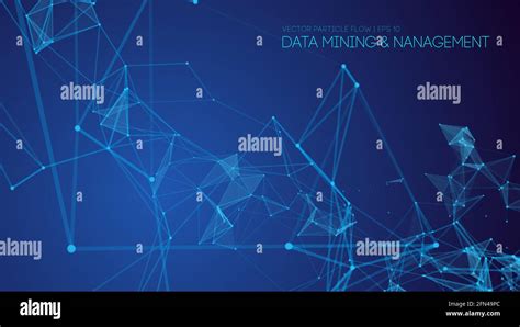 data mining and management big data abstract vector illustration