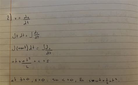 Need Help In Deriving This Equation Of Motion R Physicshelp