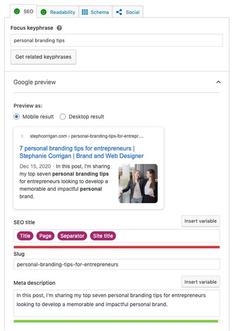 Tutorial How To Use Yoast SEO On WordPress Steph Corrigan Design Brand And Web Designer