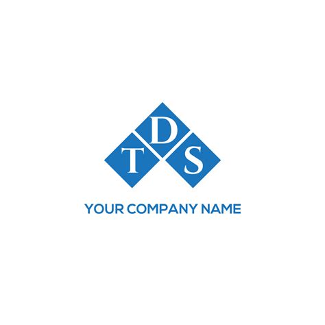 Tds Letter Logo Design On White Background Tds Creative Initials