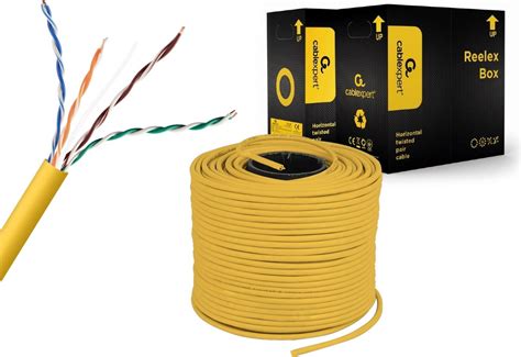 Кабель Utp 5e бухта 305м Cablexpert Yellow Upc 5004e Sol Y купить Elmir цена отзывы