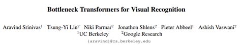 【transformer】bottleneck Transformers For Visual Recognition Csdn博客