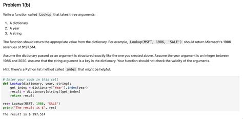 Solved In This Problem You Will See How Dictionaries Can Be Chegg