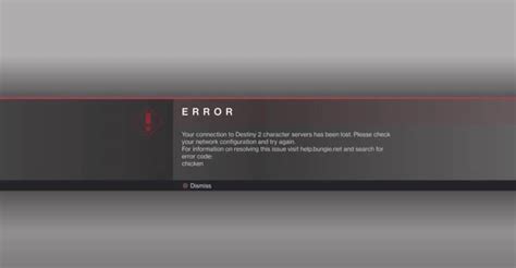 Destiny 2 Error Code Chicken Fix