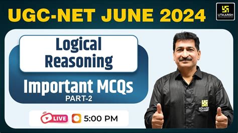 ugc net paper 1 logical reasoning important mcqs part 02 by anil