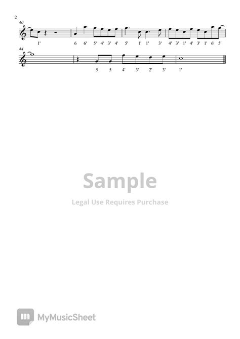 Hisaishi Joe 이웃집 토토로 Ost 엔딩테마 17키 칼림바 오선보 숫자악보 Sheets By Arr Musicfriends음악친구들