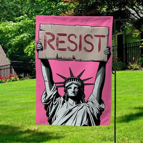 Resist Garden Flag Statue Of Liberty Garden Flag Resist Flag For