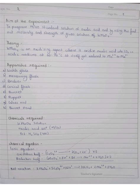 Experiment For Class 12 Of Chemistry Pdf