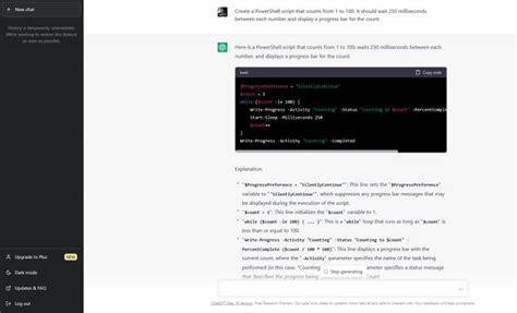 can chatgpt write powershell code