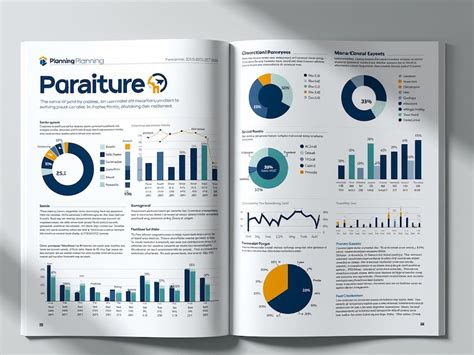 Financial Data Document Graph Chart Report Statistics Marketing