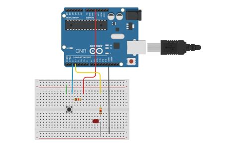 Circuit Design Acender Led Tarc1 Aula 3 Tinkercad