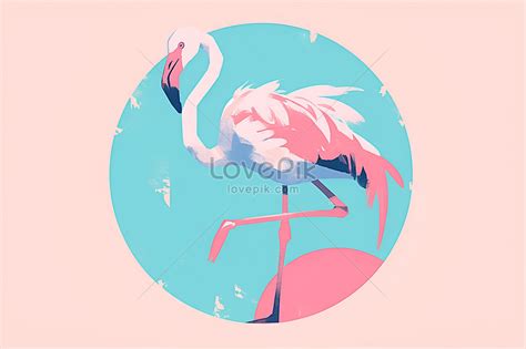 핑크 플라밍고 아이콘 일러스트 무료 다운로드 Lovepik