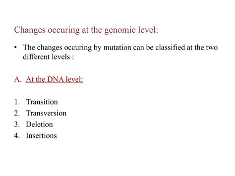 Mutagenic Effect In Genomics Pptx