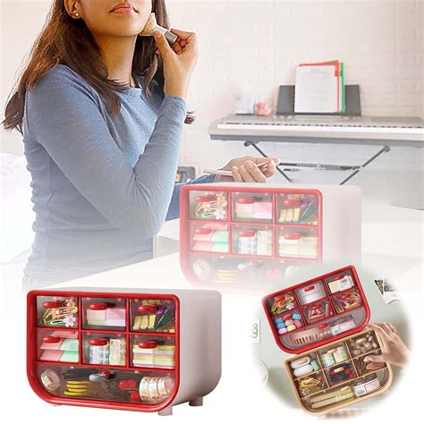 7 Mini Drawer Desktop Plastic Organizer For Small Items Storage