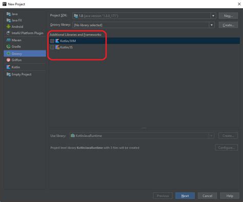 Java Add Build Framework Support To Custom New Project Intellij