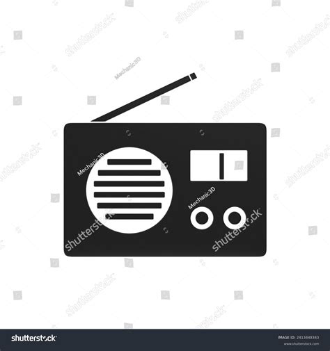 Symbol Isolatedradio On White Background Stock Illustration 2413448343 Shutterstock