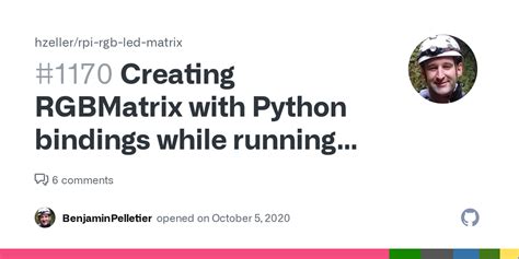 Creating Rgbmatrix With Python Bindings While Running As Root Hijacksdisables File System Io