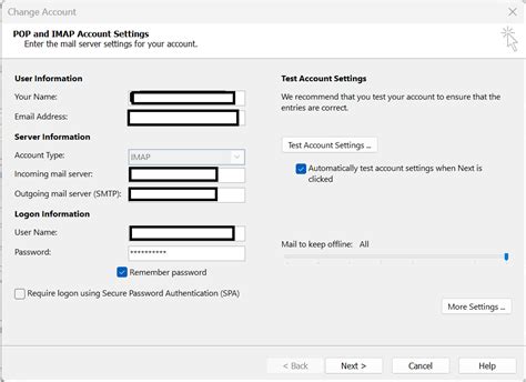 Setting Up Incoming Mail Server In Outlook POP IMAP Exchange