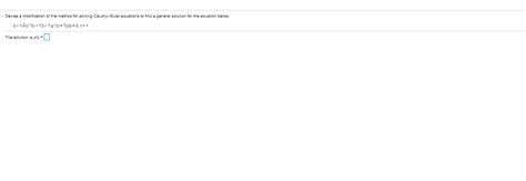 solved devise a modification of the method for solving