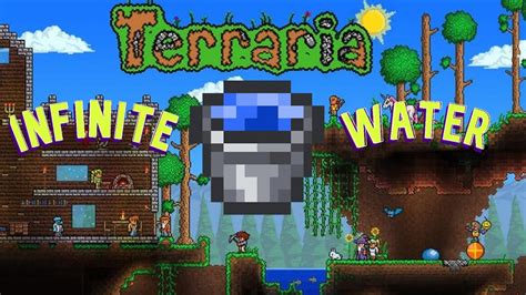 How To Make An Infinite Water Source In Terraria Youtube