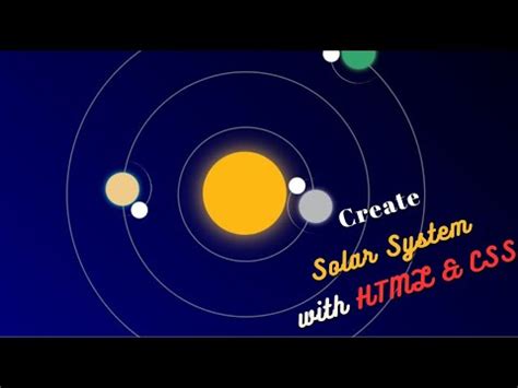 Create Solar System Animation with HTML & CSS!! CSS Advance Animation Tutorial - YouTube