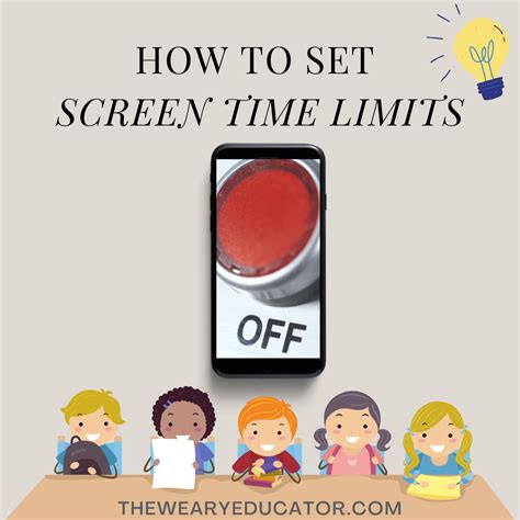 screen time limits and how to set them the weary educator