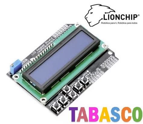 Lcd Display 16x2 Con Botones Para Arduino Keypad Shield 2x16 En Venta
