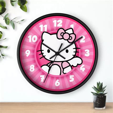 Hello Kitty Wall Clock Fun And Learn Time