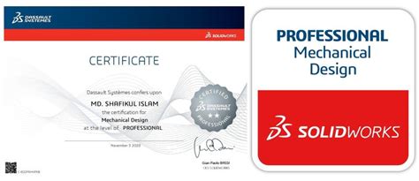 Md Shafikul Islam On Linkedin Cswp Solidworks Dassaultsystemes