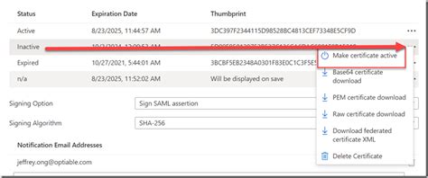 How To Update The Saml Certificate In Office 365 For Single Sign On