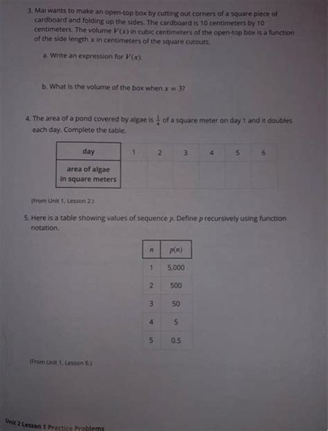 solved lesson 1 practice problems 1 a rectangular