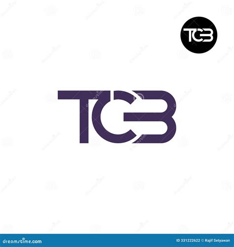 Tcb Logo Letter Monogram Design Stock Vector Illustration Of Initials