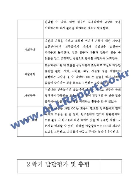 만 세 발달평가 학기 발달평가 및 총평유아보육실습일지