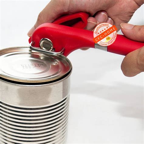 Heavy Duty Safety Manual Can Opener Smooth Edge Side Cutting Feature Won T Touch Food In