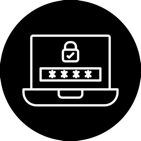 Laptop Password Vecto Icon 37855755 Vector Art At Vecteezy