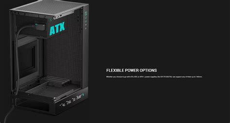 Deepcool Ch170 Digital Vertical Mini Itx Computer Case Black White Bermor Techzone Btz