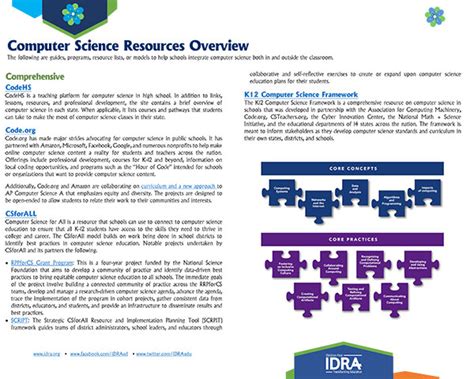 Ebook Computer Science Resources Overview Idra
