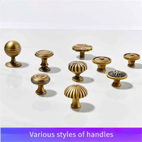 Solid Brass Vintage Handles Kitchen Cabinet Handles Drawer Knobs