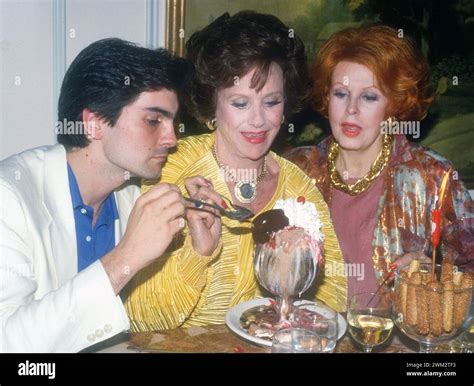 Tyrone Power Jr Ruth Warwick Arlene Dahl 1985 Photo By John Barrett