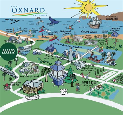 Oxnard California Map Streets