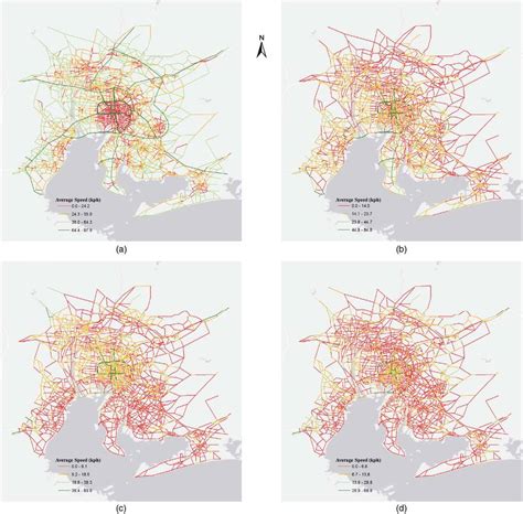 Average Travel Speed At 18 00 A Normal Condition B Flash Flood