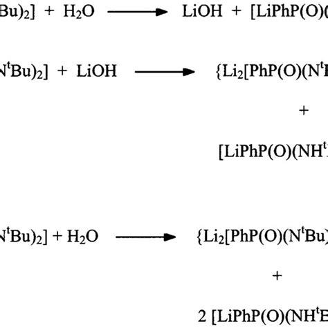 X Ray Structure Of { Et2o 1 2li2[php O N T Bu 2]}4 2a′ Showing The