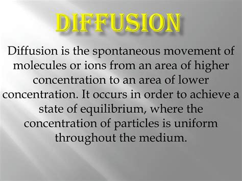 SOLUTION Presentation On Osmosis Diffusion And Active Transport By Alina Fk Class Th Studypool