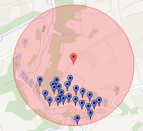 Postgis Why Is The Google Maps Circle Shape Not Matching To The Distance Calculated With