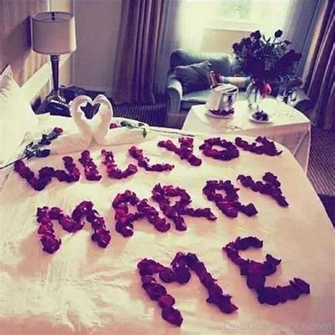 Will You Marry Me Flowers On Bed Desi Comments