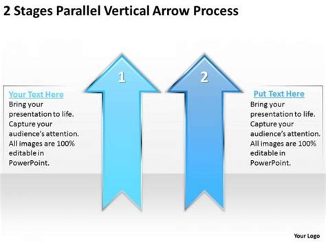 Stages Parallel Vertical Arrow Process Personal Training Business Plan PowerPoint Templates