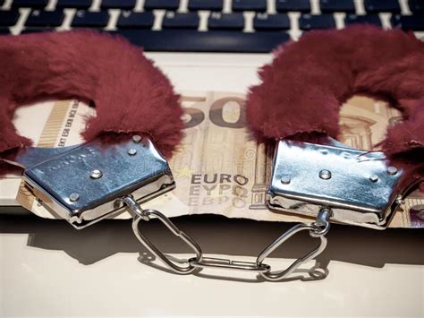 Red Sexual Handcuffs Stock Image Image Of Secure Fluffy 170872303